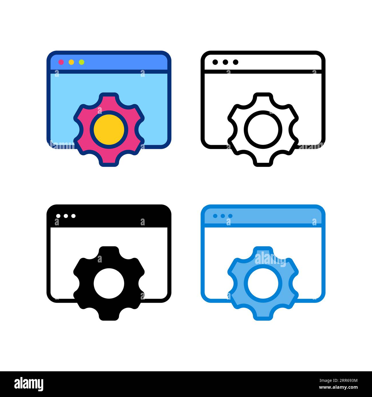 Website element glyph icon Cut Out Stock Images & Pictures - Alamy