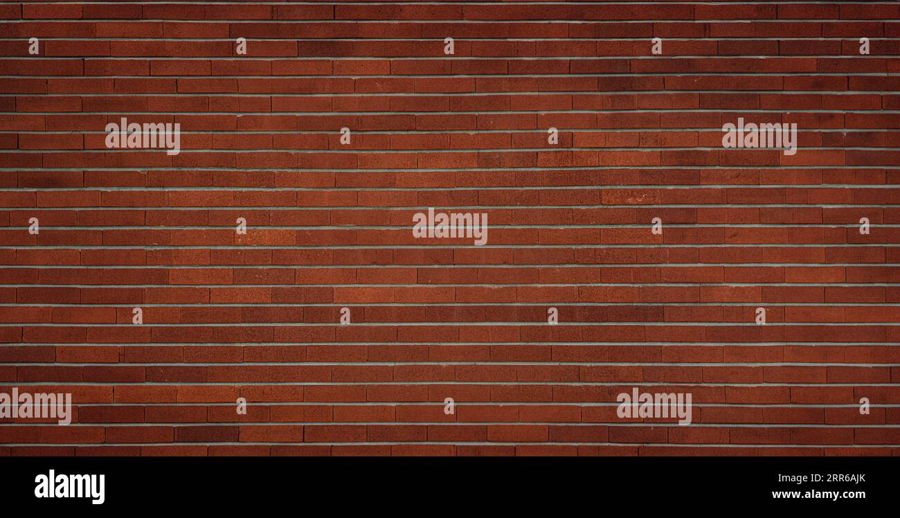 Red brick wall as background, banner design Stock Photo - Alamy