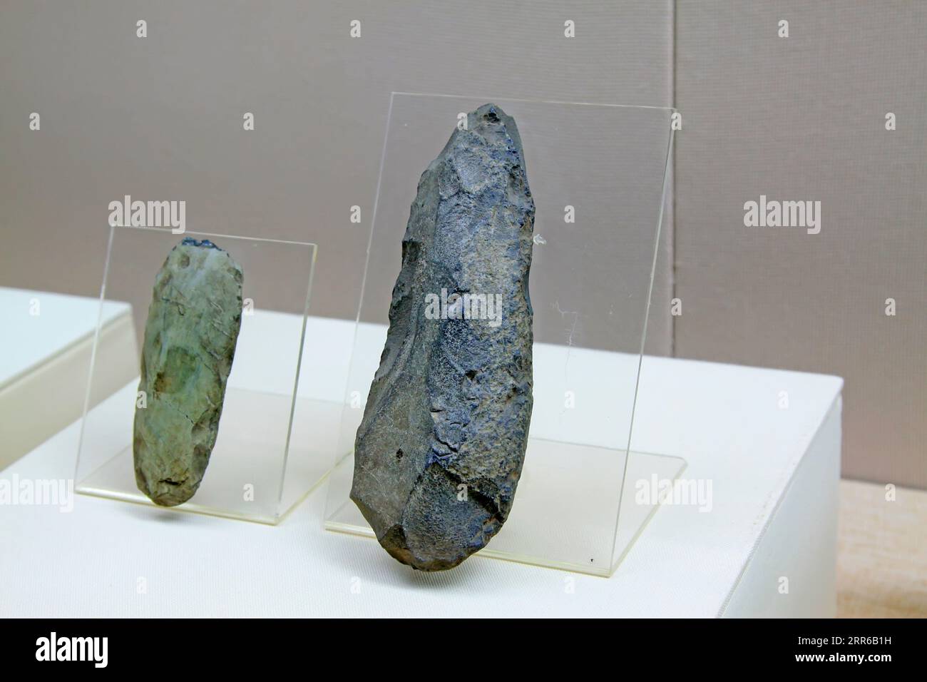 ancient Chinese stone tools, closeup of photo Stock Photo - Alamy
