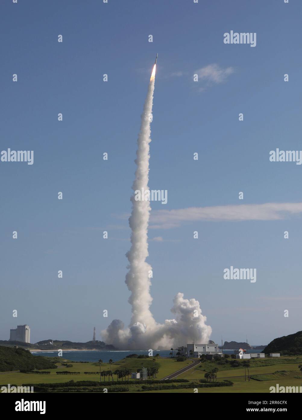 The H-2A rocket launches at Tanagashima Space Center in Minamitane Town ...