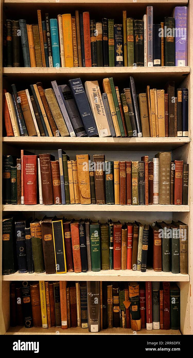 Old book lots colorful hi-res stock photography and images - Alamy