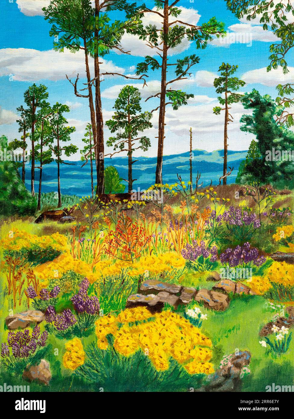 Paintings Of Flowers And Trees