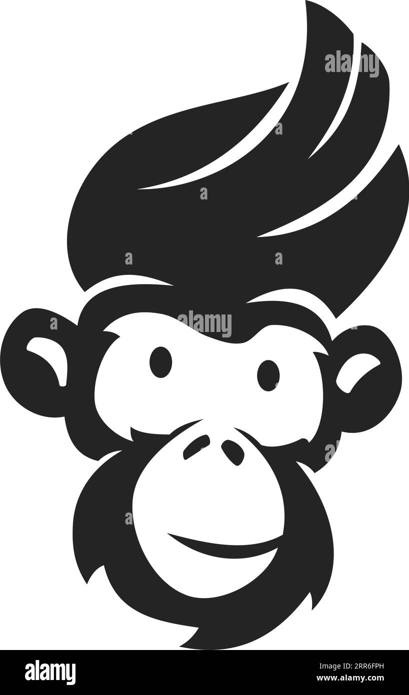 Monkey Logo template Isolated. Brand Identity. Icon Abstract Vector ...