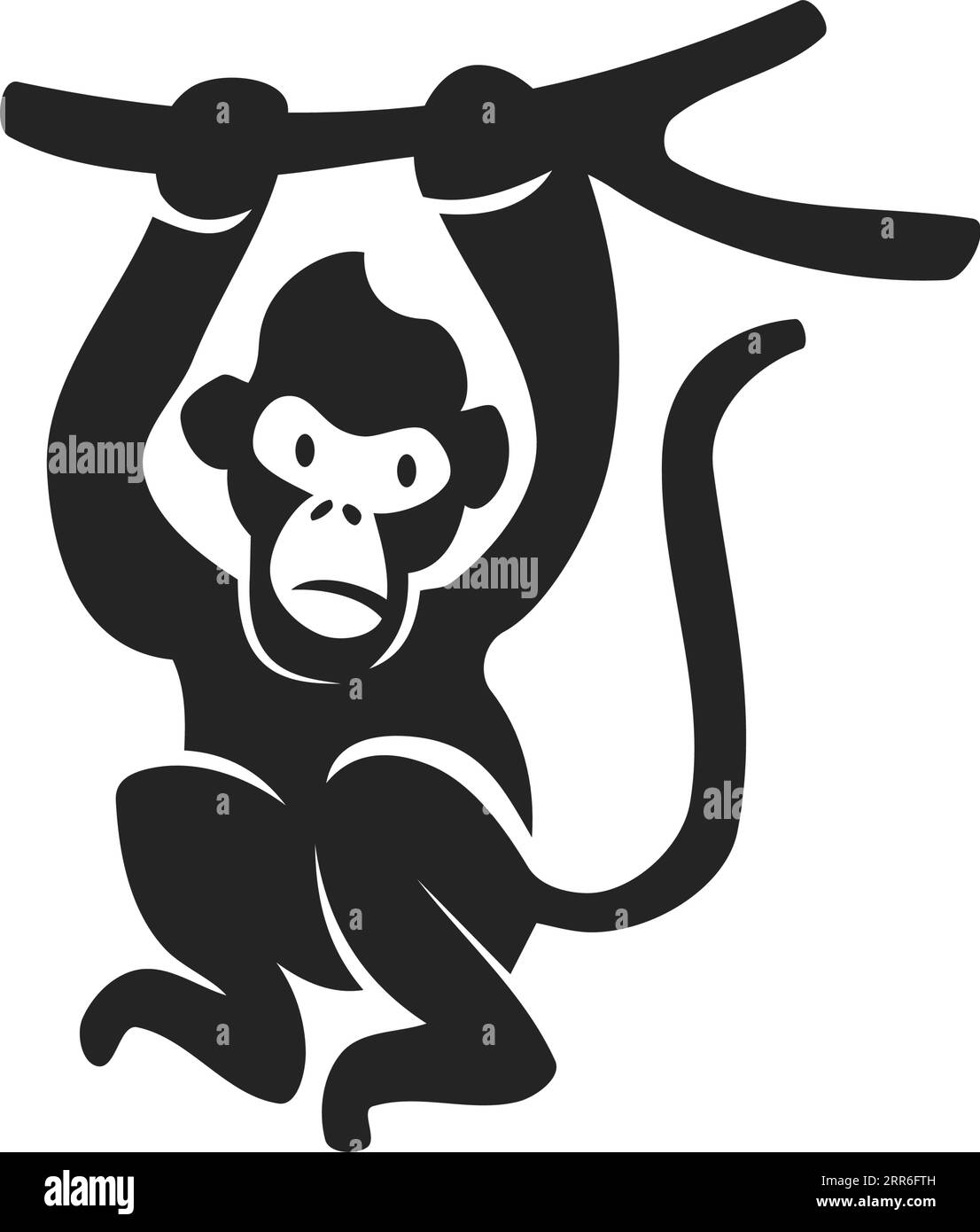 Monkey Logo template Isolated. Brand Identity. Icon Abstract Vector ...