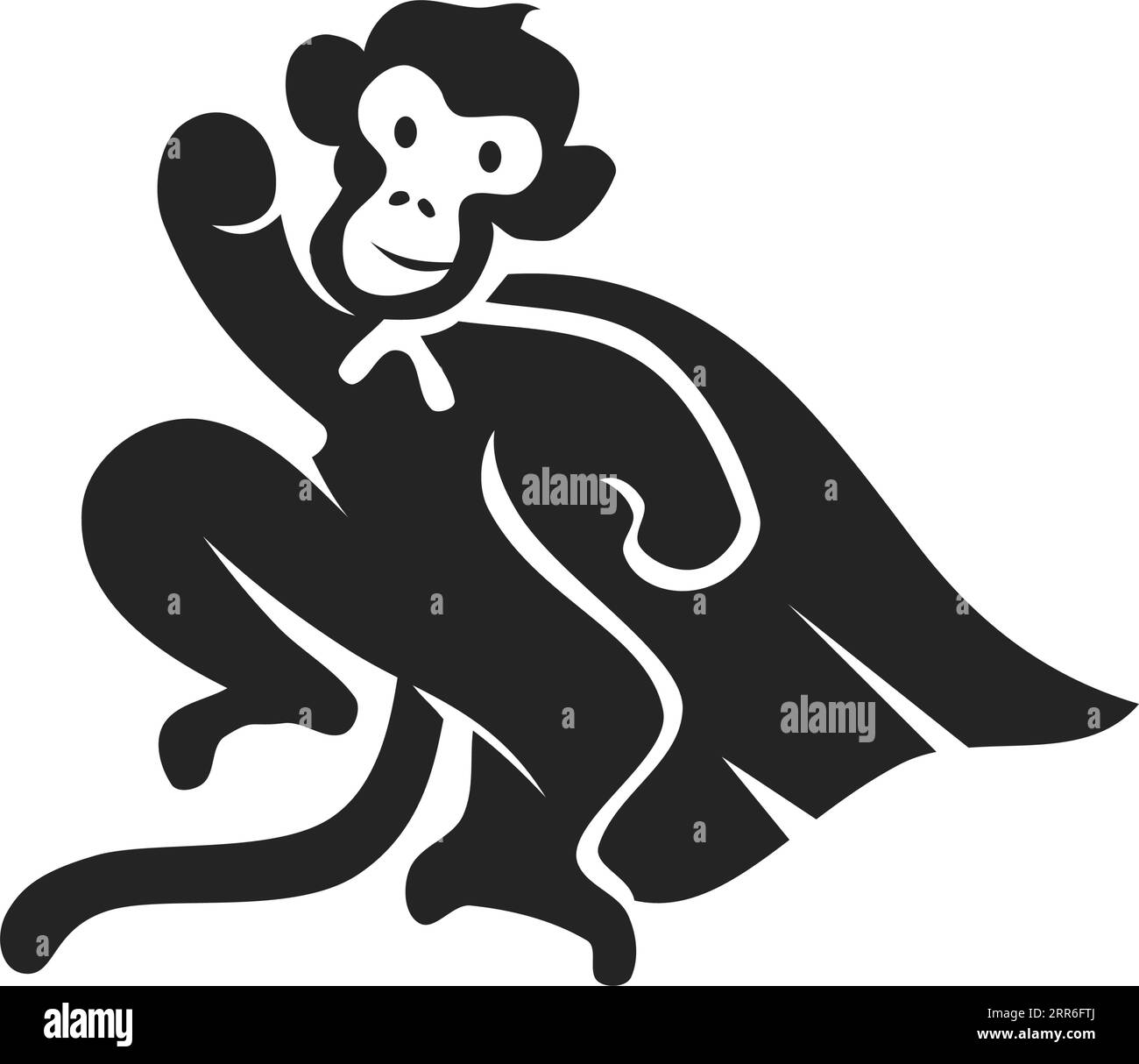 Monkey Logo template Isolated. Brand Identity. Icon Abstract Vector ...