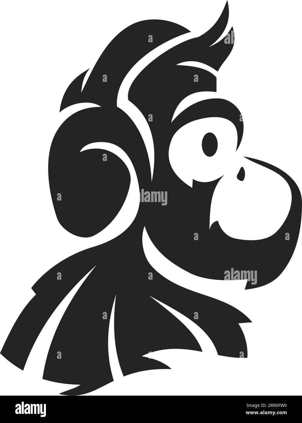 Monkey Logo template Isolated. Brand Identity. Icon Abstract Vector ...