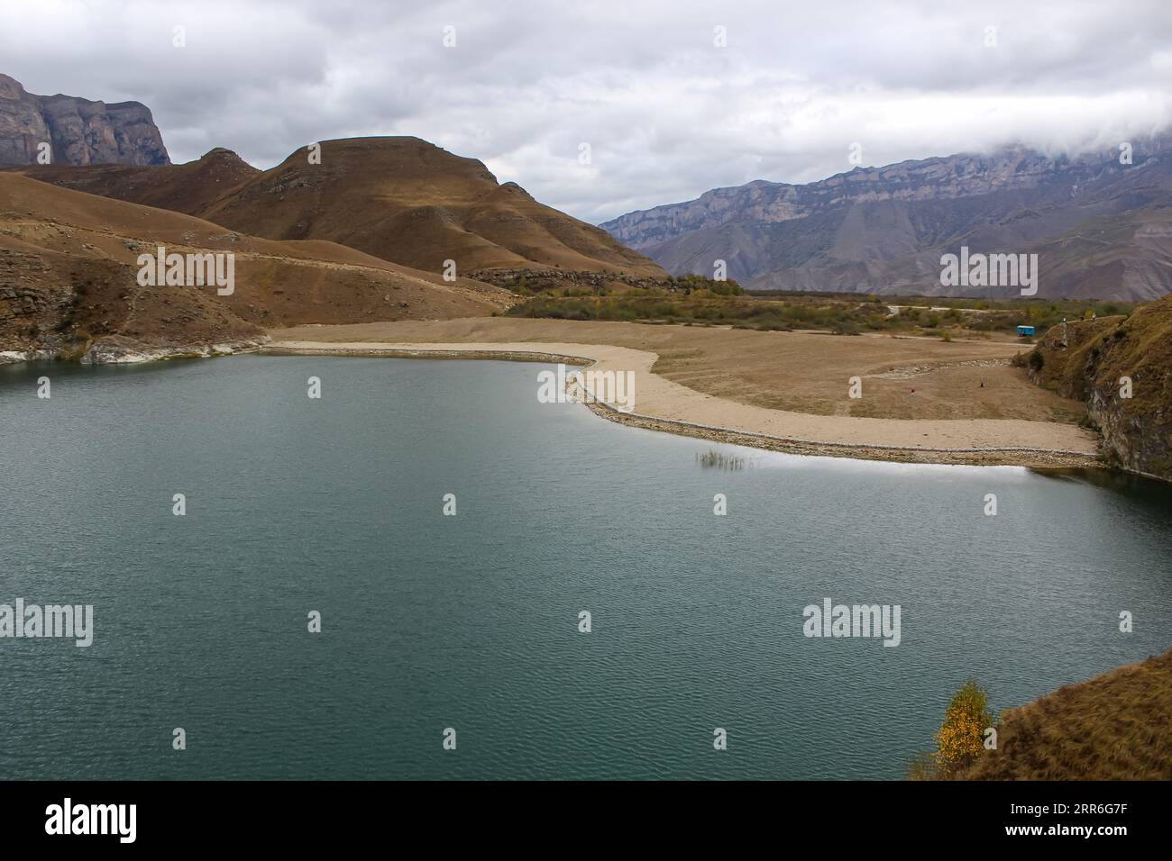 Blue lake among the mountains. A fascinating sight. Location Lake ...