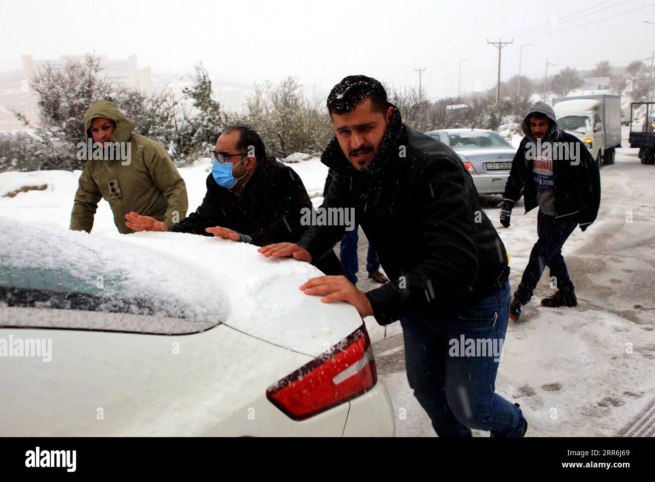 Jordan ajloun snowstorm hi-res stock photography and images - Alamy