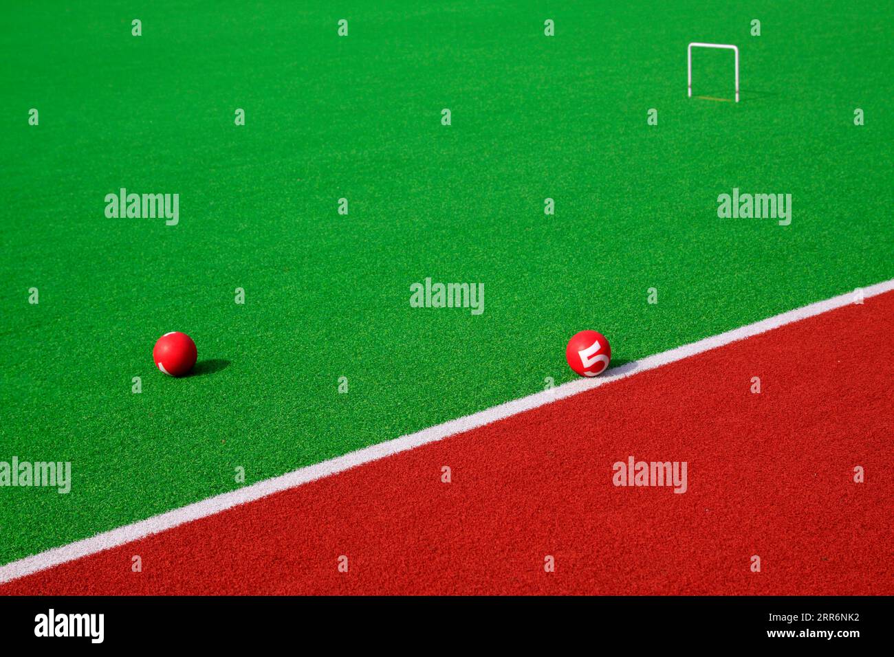 Chinese gate ball in color plastic playground, closeup of photo Stock ...