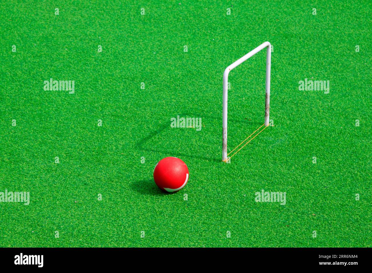 Chinese gate ball in color plastic playground, closeup of photo Stock ...