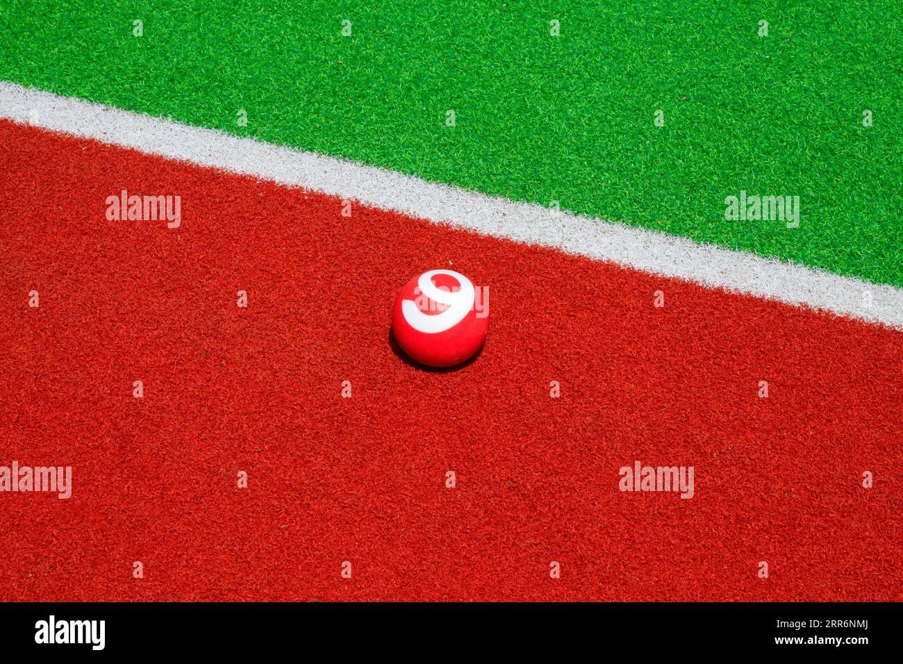 Chinese gate ball in color plastic playground, closeup of photo Stock ...