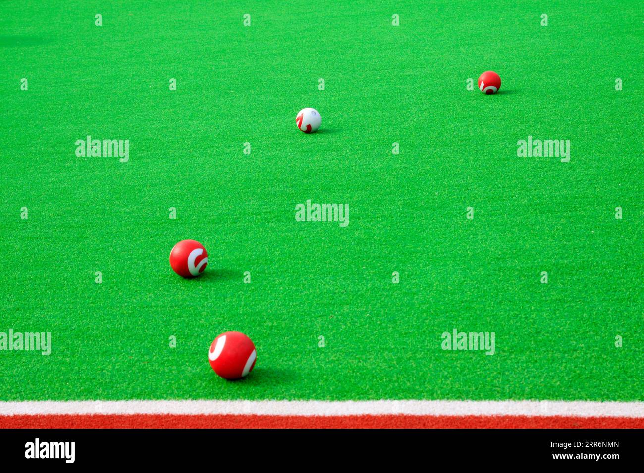 Chinese gate ball in color plastic playground, closeup of photo Stock ...