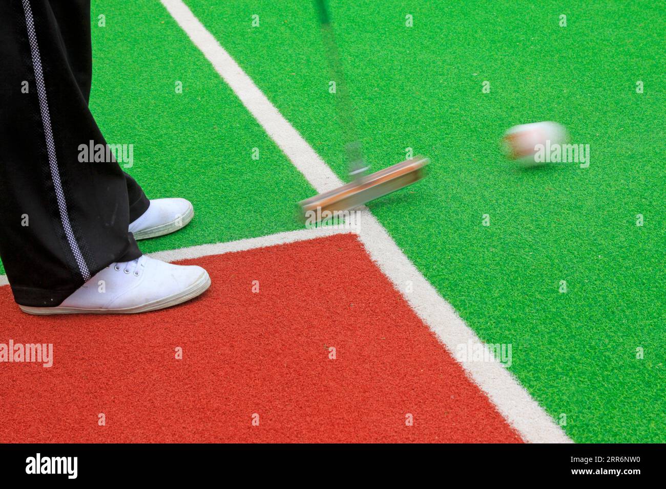 Chinese gate ball and athlete's legs, closeup of photo Stock Photo - Alamy