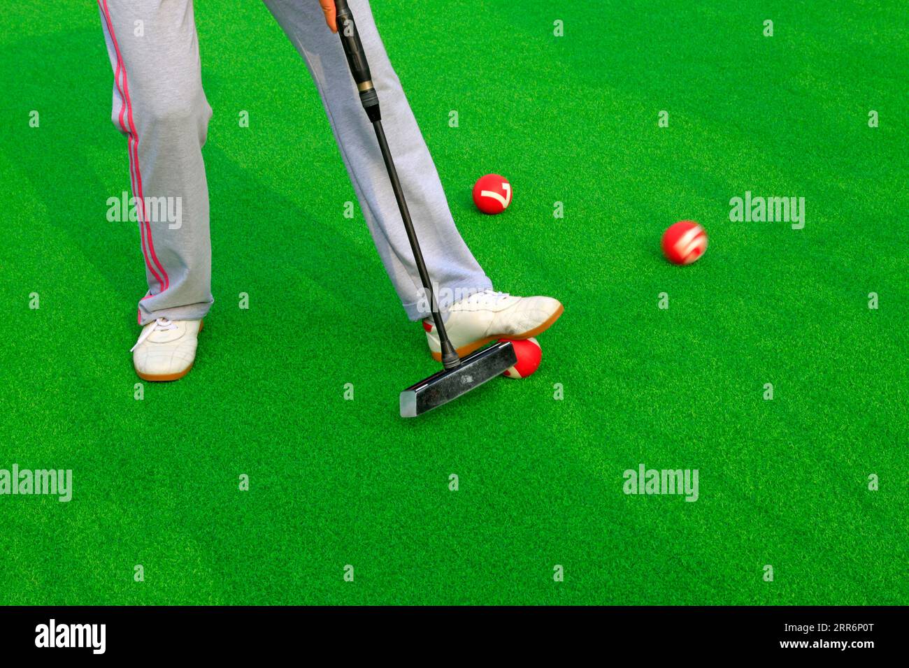 Chinese gate ball and athlete's legs, closeup of photo Stock Photo - Alamy