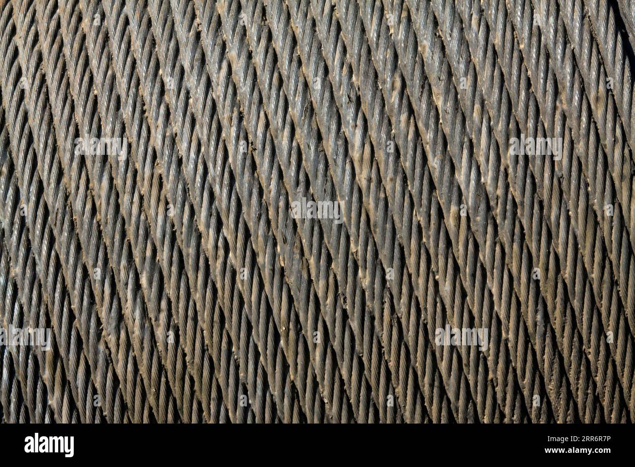 dense steel wire rope Stock Photo - Alamy