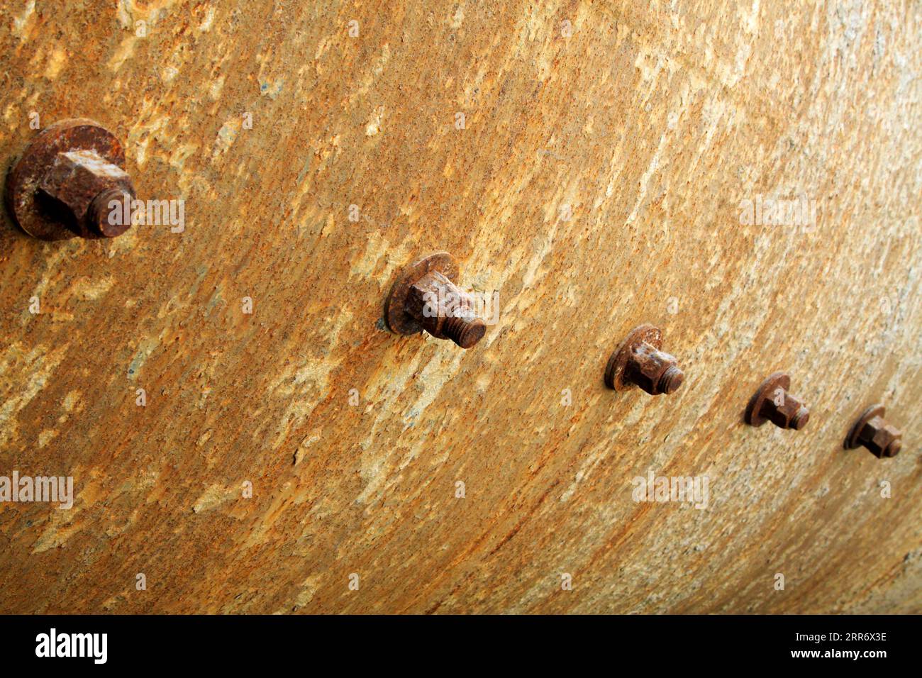 oxidation rust metal screw, closeup of photo Stock Photo - Alamy