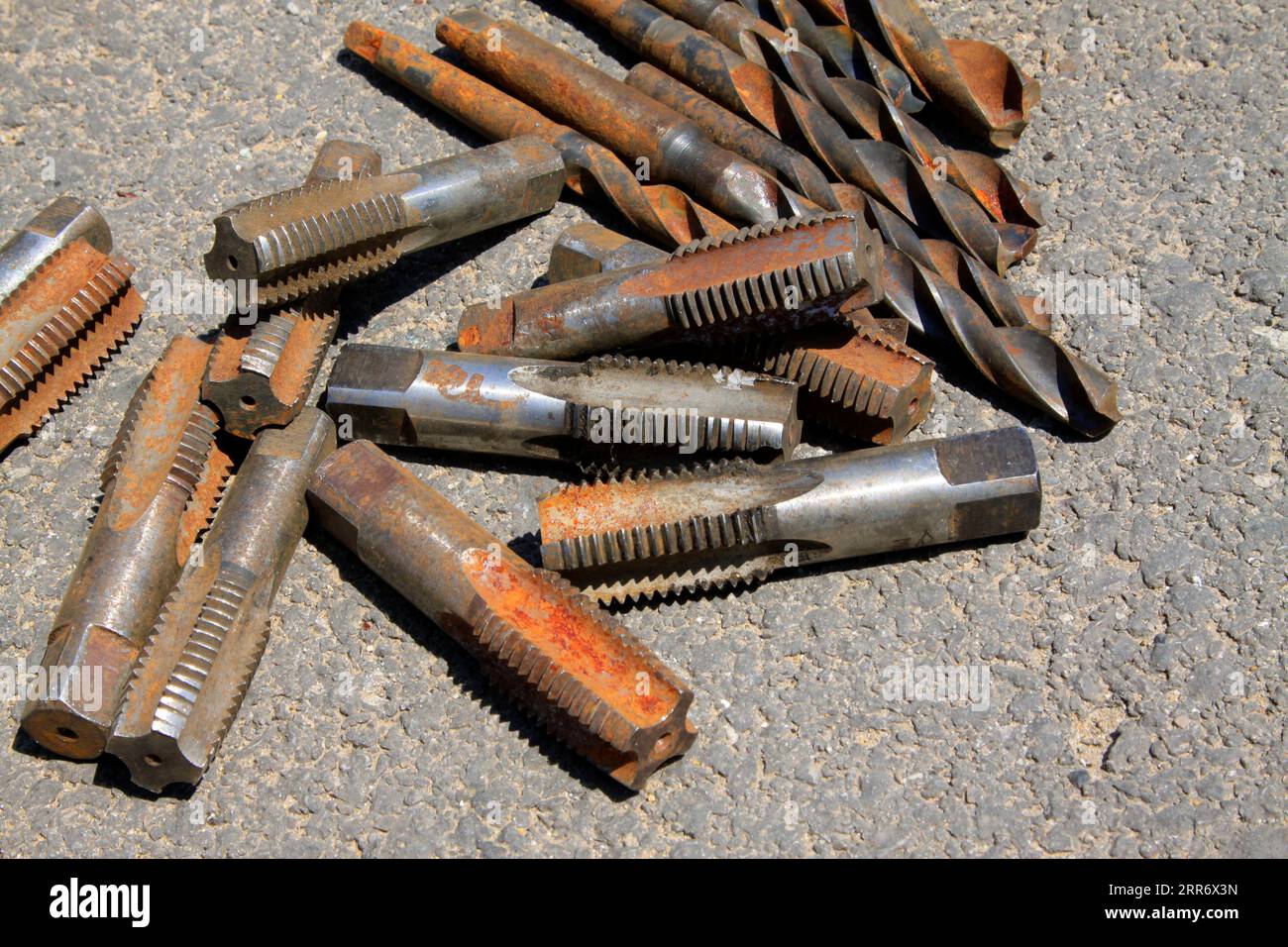 oxidation rust metal bit, closeup of photo Stock Photo - Alamy