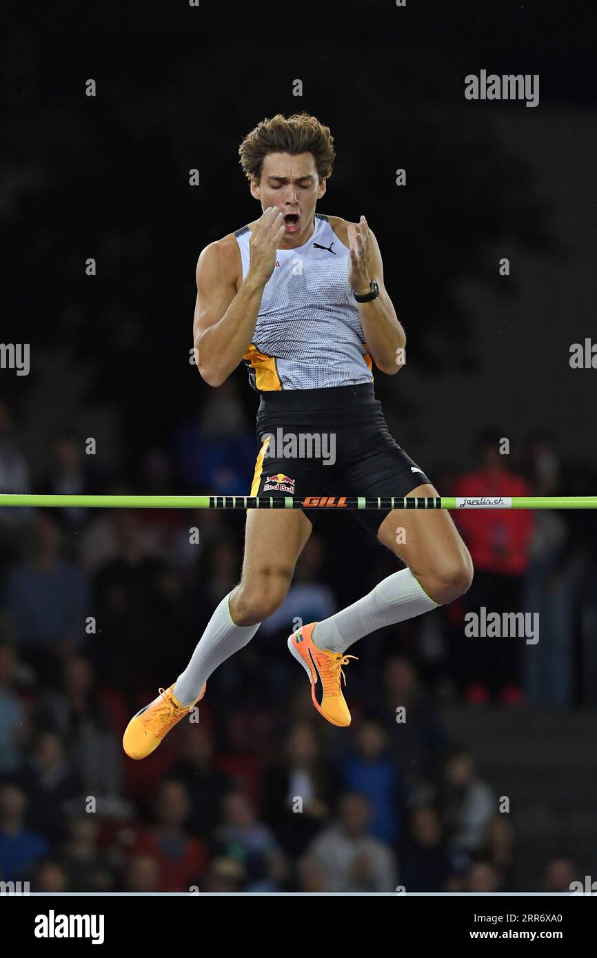 Mondo Duplantis aka Armand Duplantis (SWE) wins the pole vault at 19-8 ...