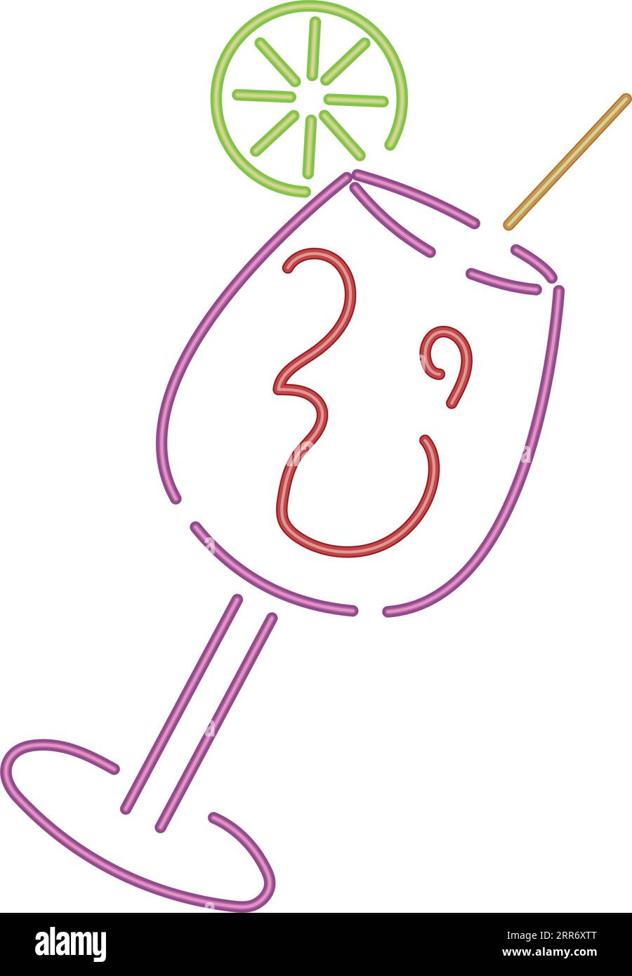 neon cocktail celebration icon Stock Vector Image & Art - Alamy