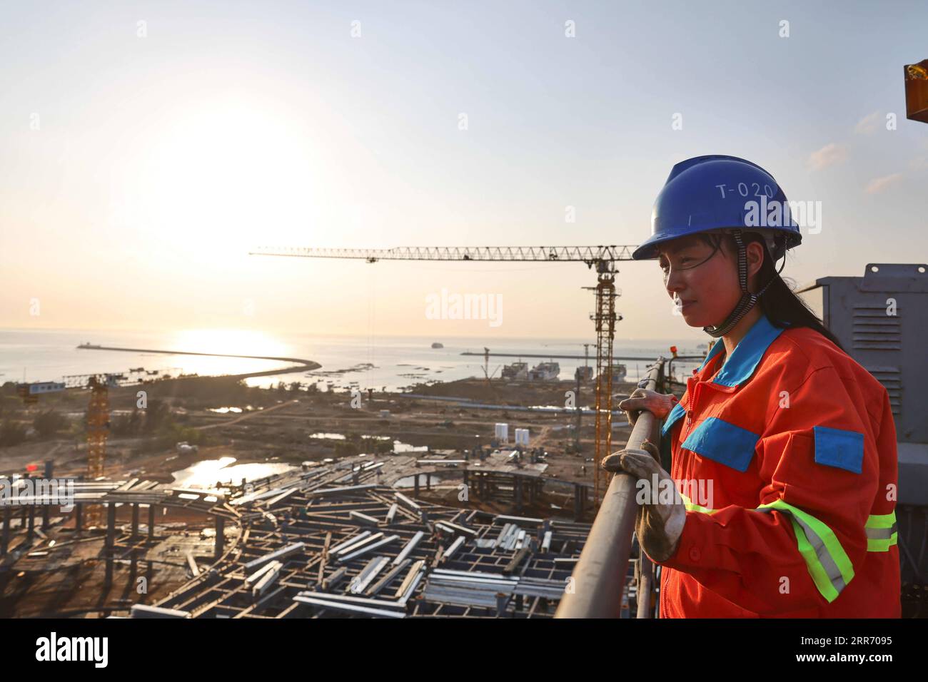 Cranes in rising over hi-res stock photography and images - Alamy