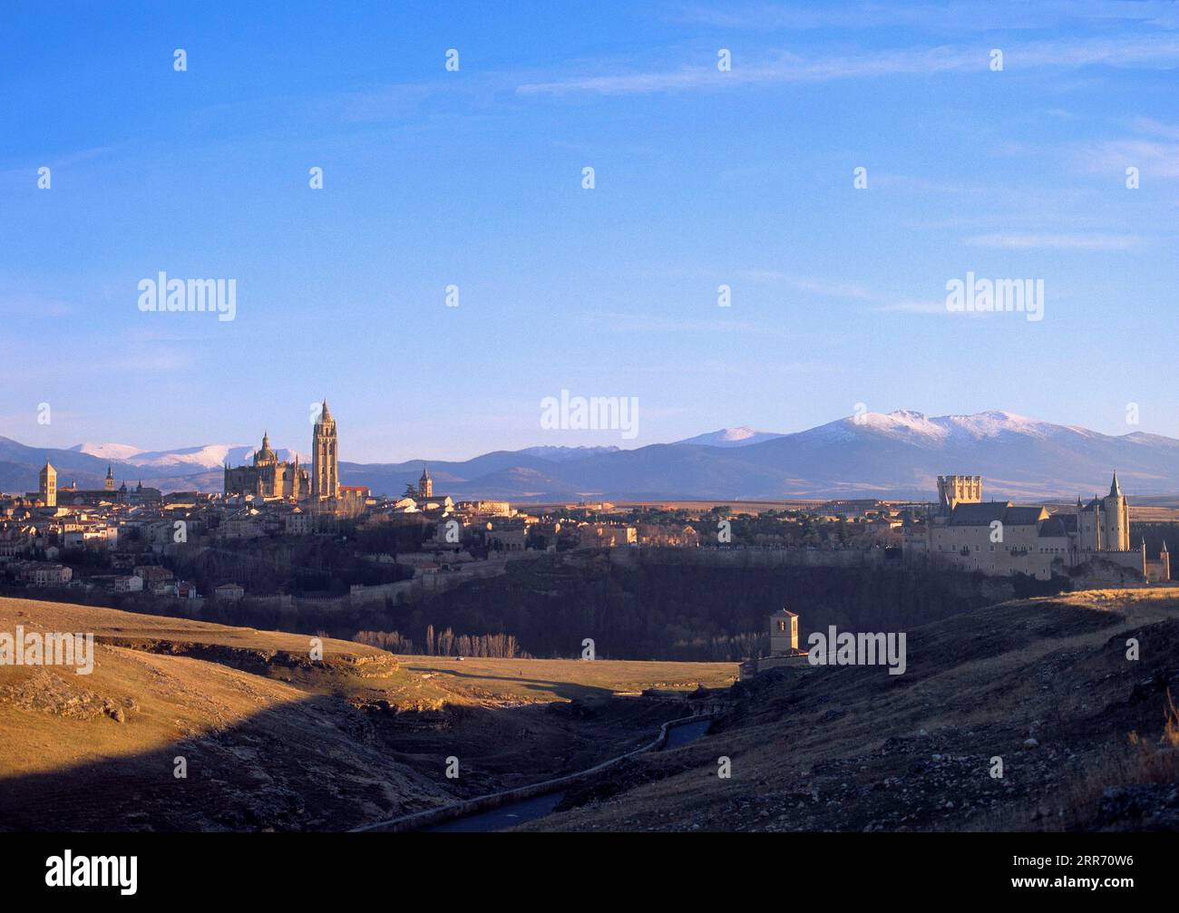 PANORAMICA DESDE ZAMARRAMALA. Location: EXTERIOR. SEGOVIA. SPAIN Stock ...