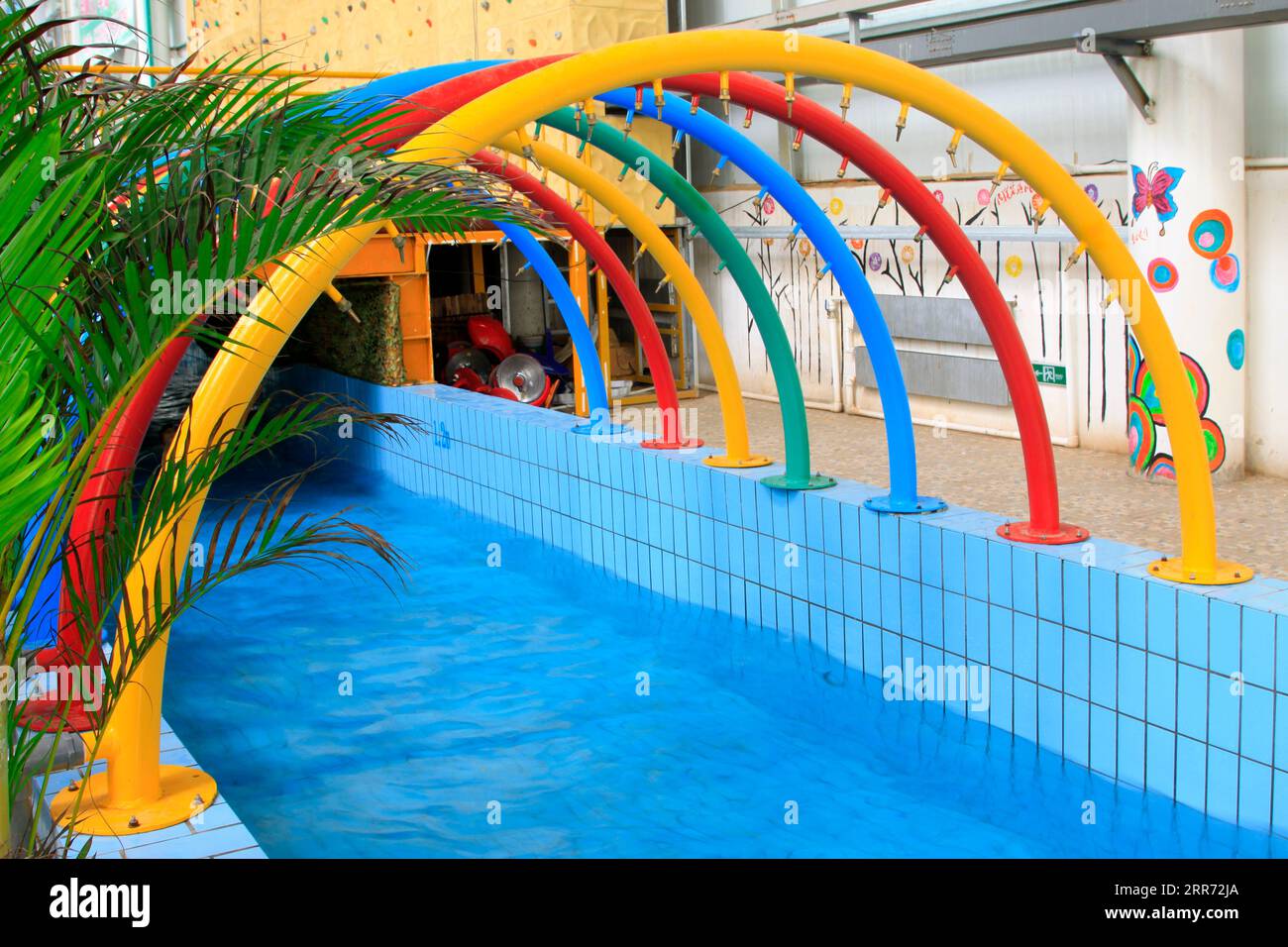 Rafting river in a swimming pool Stock Photo - Alamy