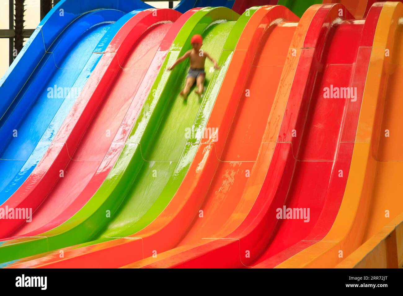 Rainbow water slides hi-res stock photography and images - Alamy