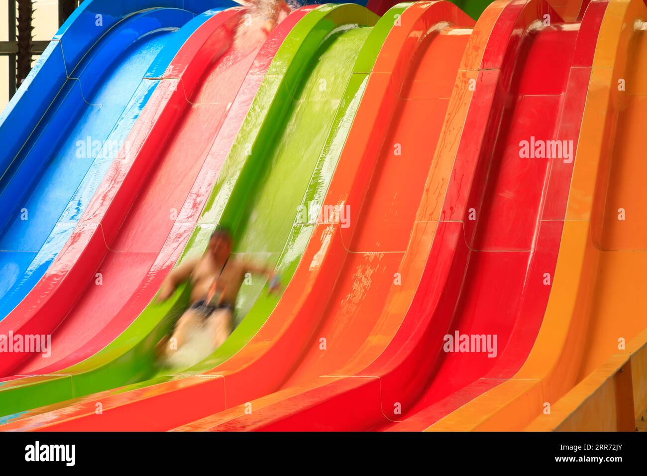 Rainbow water slides hi-res stock photography and images - Alamy