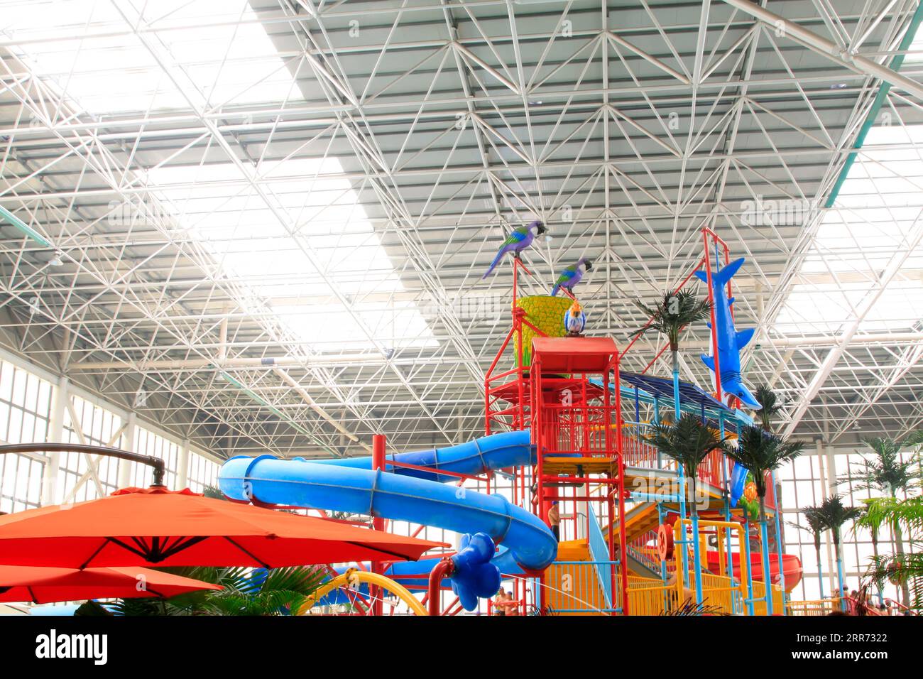 Tsunami waves pool equipment Stock Photo - Alamy