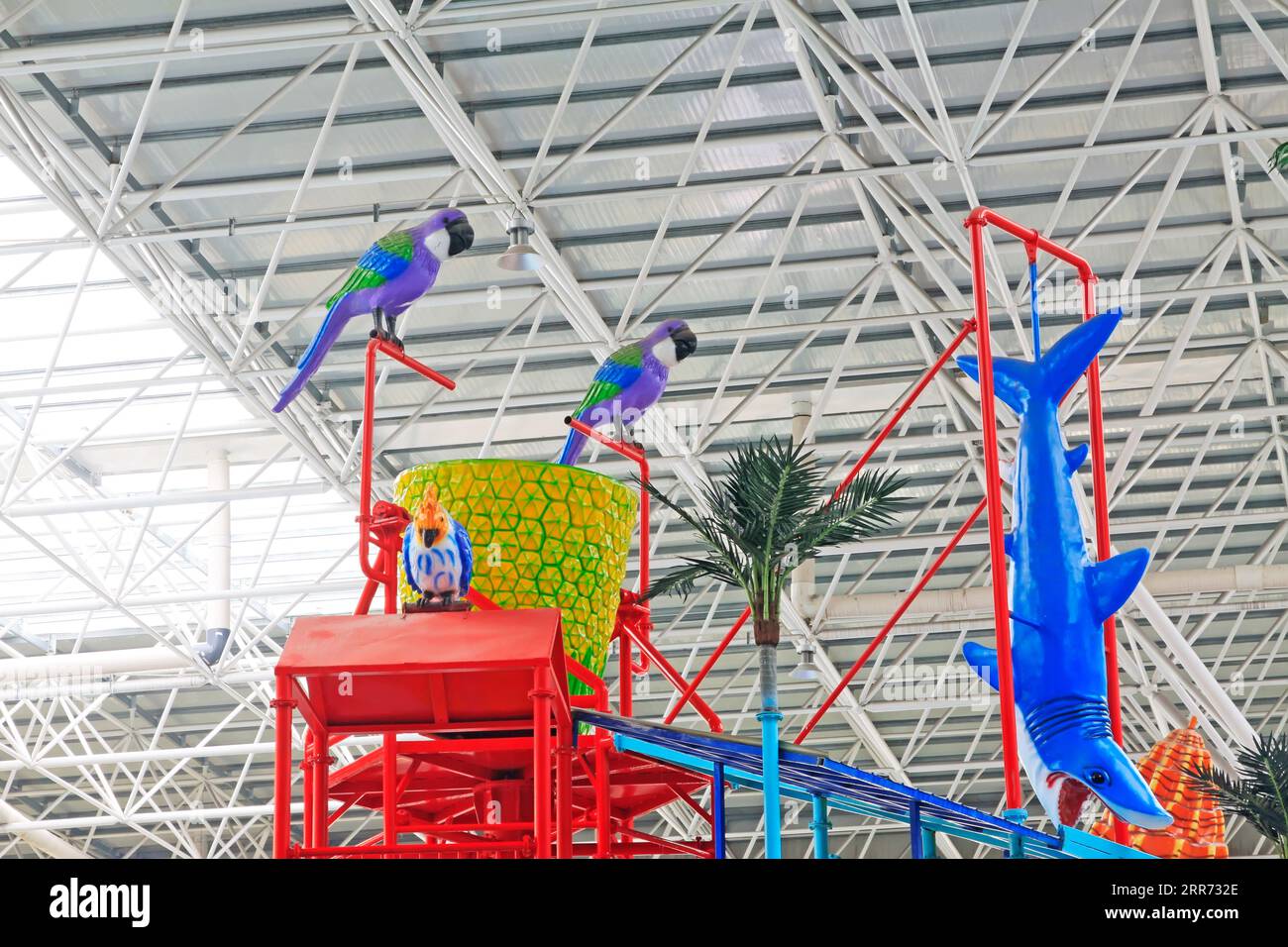Tsunami waves pool equipment Stock Photo - Alamy