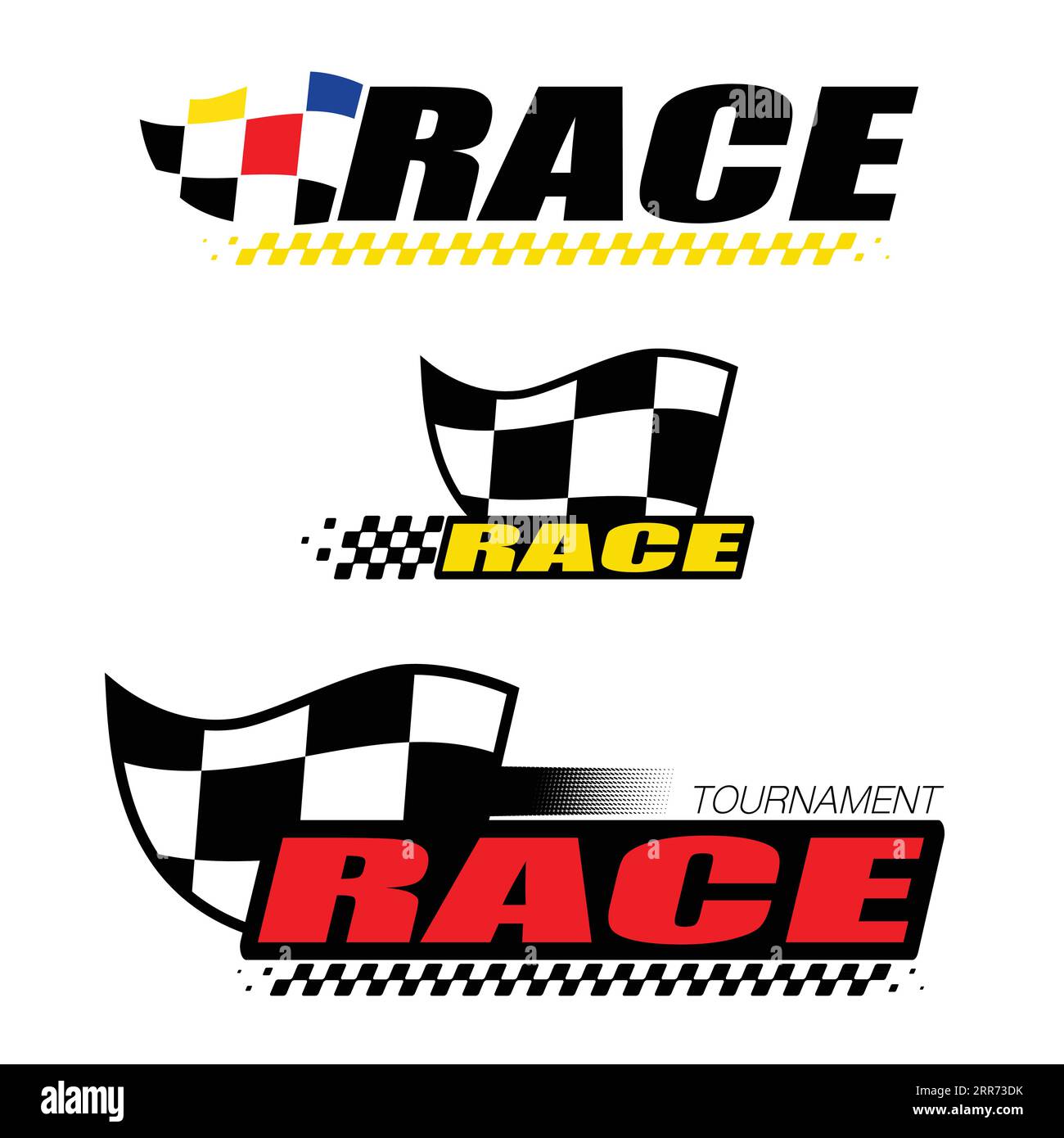 Race logo Cut Out Stock Images & Pictures - Alamy