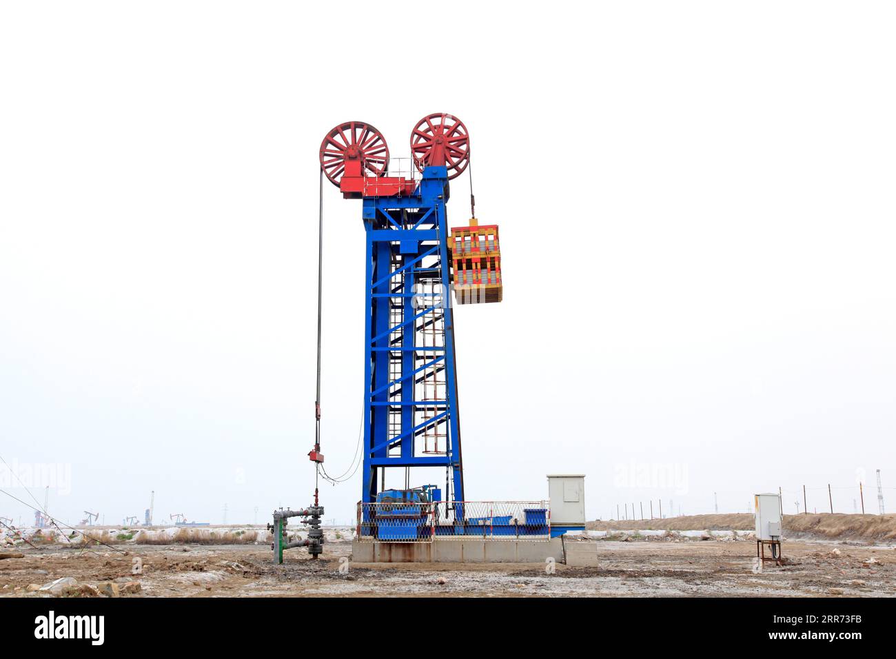 Jidong oilfield tower type pumping unit in china, closeup of photo ...