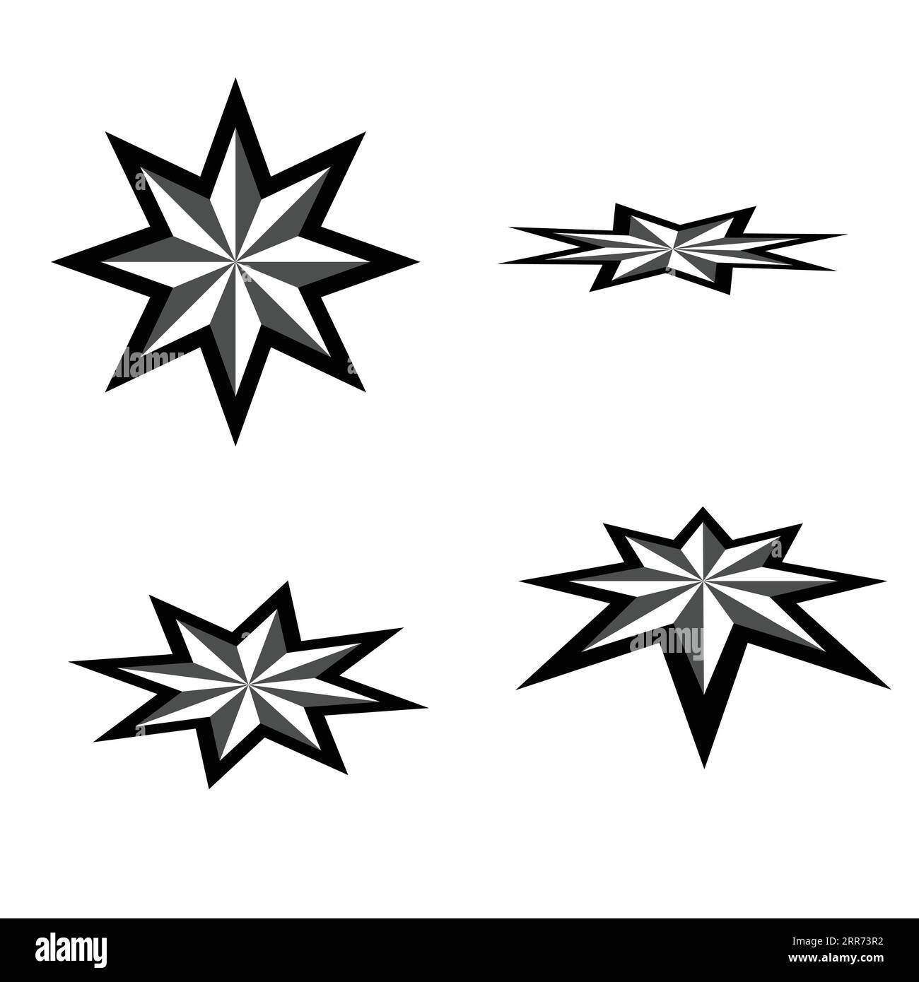Abstract compass symbols set Stock Vector Image & Art - Alamy