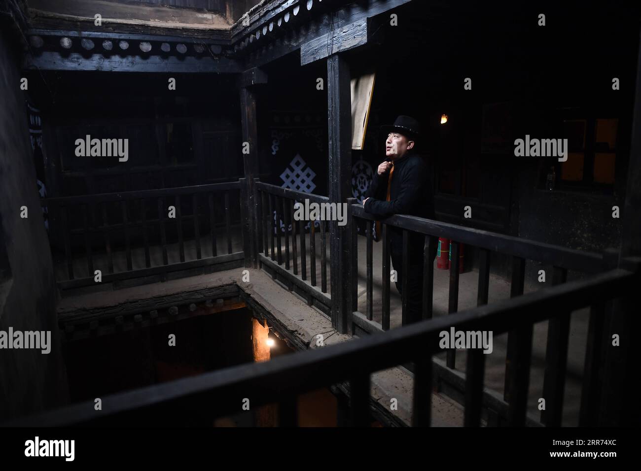 210312 -- YUSHU, March 12, 2021 -- Nyima is seen inside a traditional ...