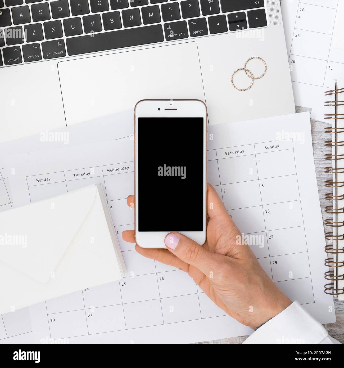 Laptop computer calendar hi-res stock photography and images - Alamy