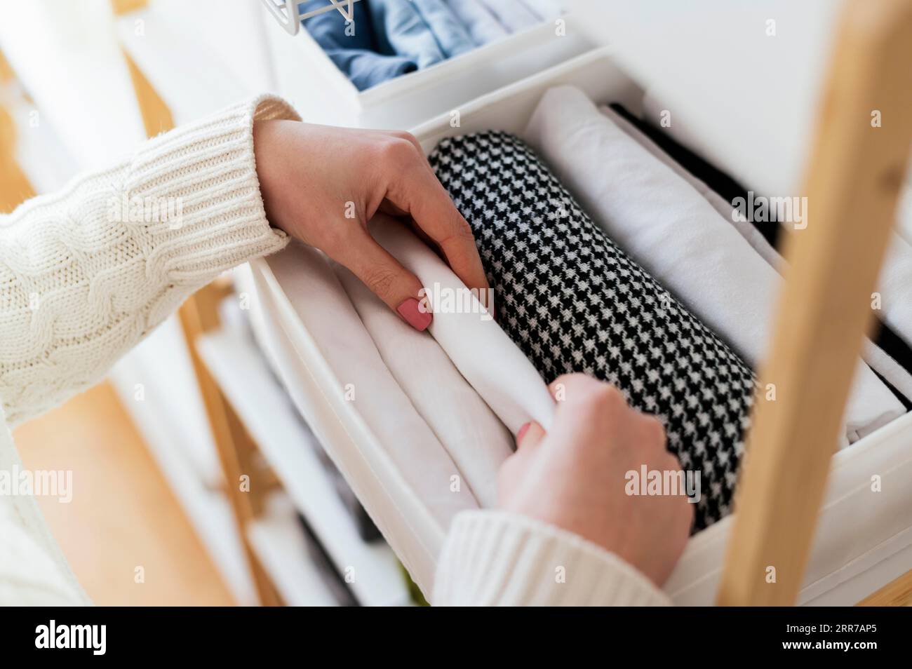 Close up classify clothes Stock Photo - Alamy