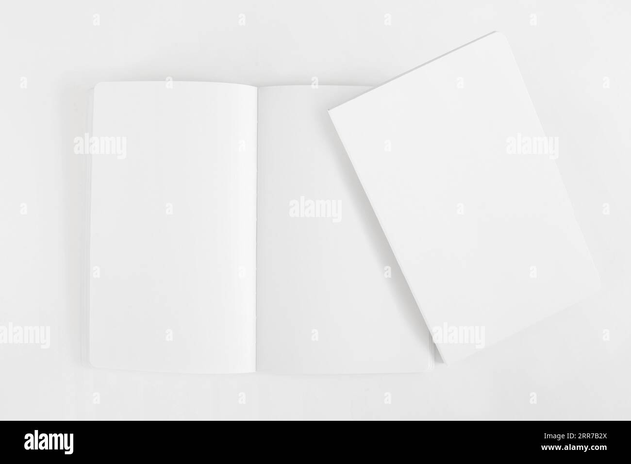 Mockup two blank booklets Stock Photo - Alamy