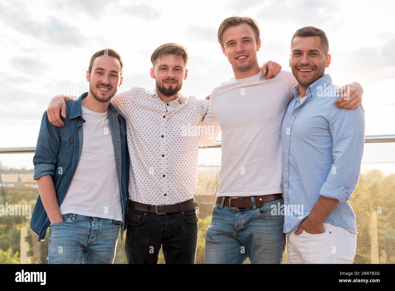 Medium shot men party Stock Photo - Alamy