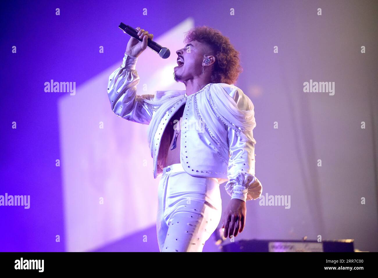 Josh Kiszka of Greta Van Fleet performs on Wednesday, Sept. 6, 2023, at ...