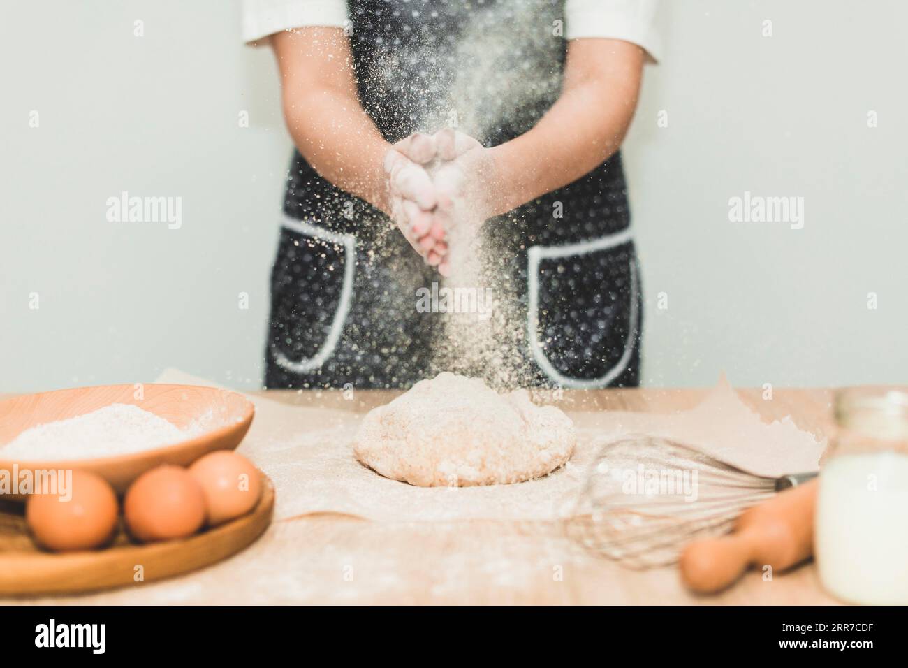Female baker making bread hi-res stock photography and images - Alamy