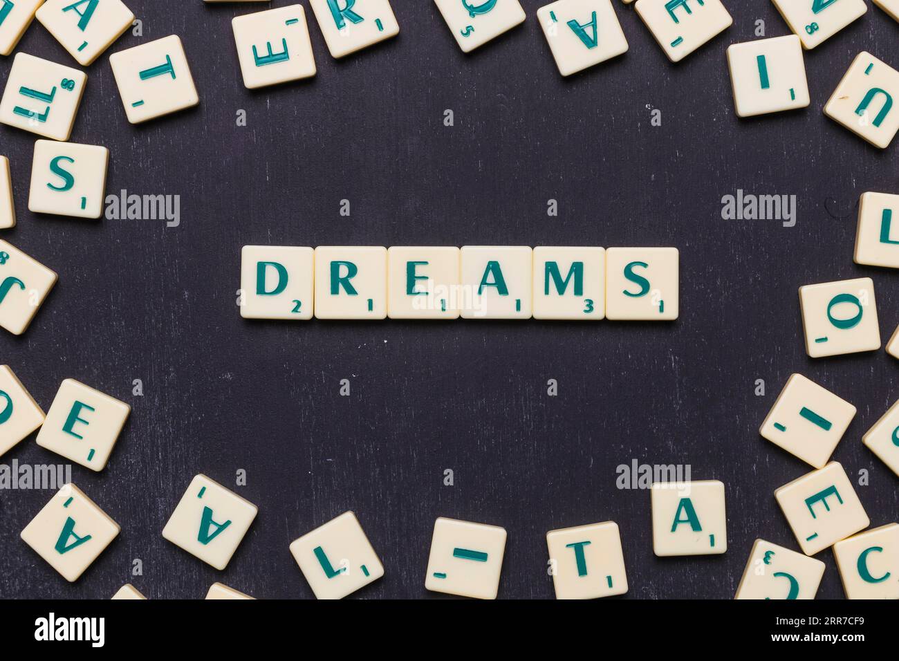 Word dreams scrabble letters from Stock Photo - Alamy