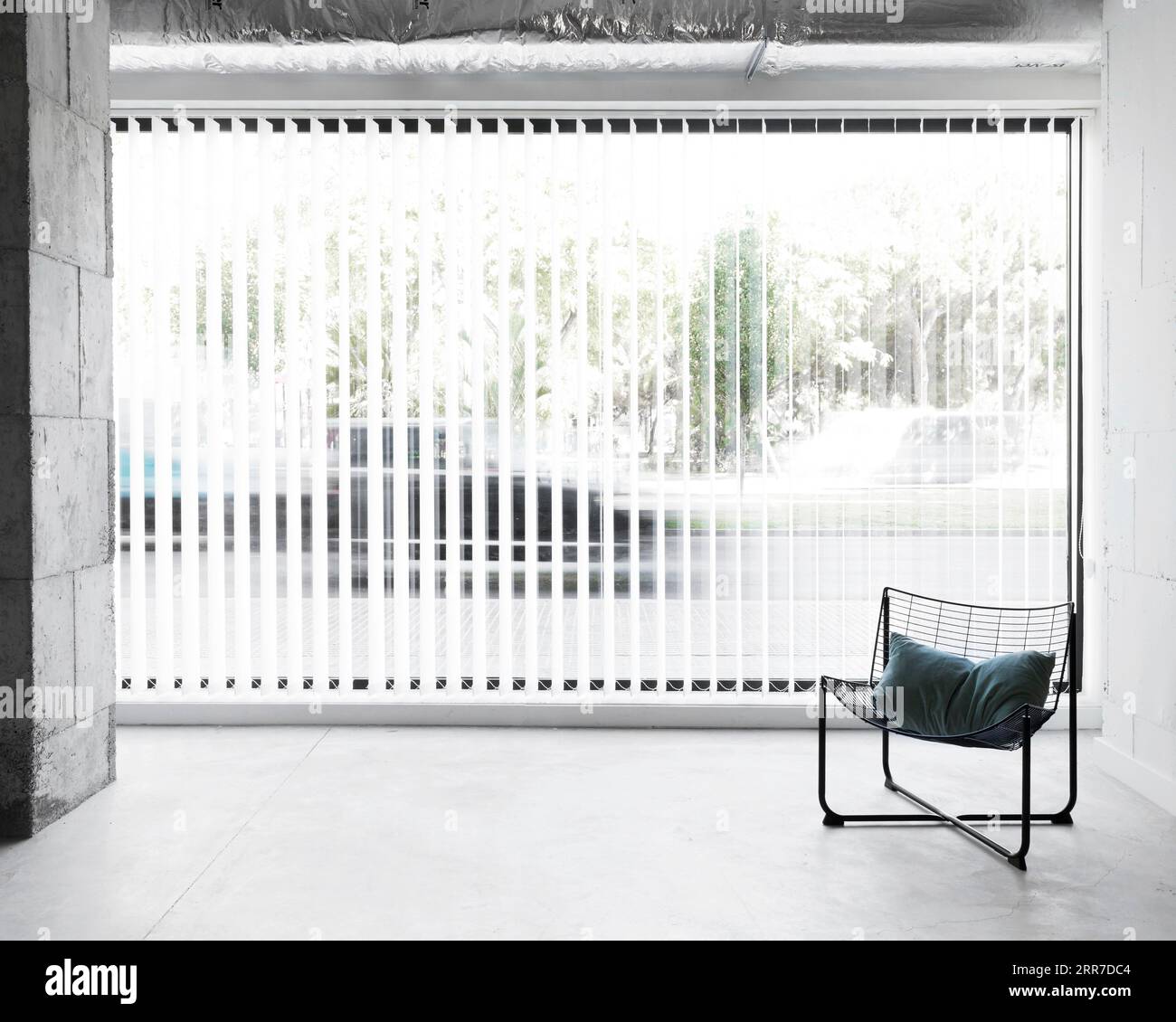 Workplace chair window Stock Photo - Alamy