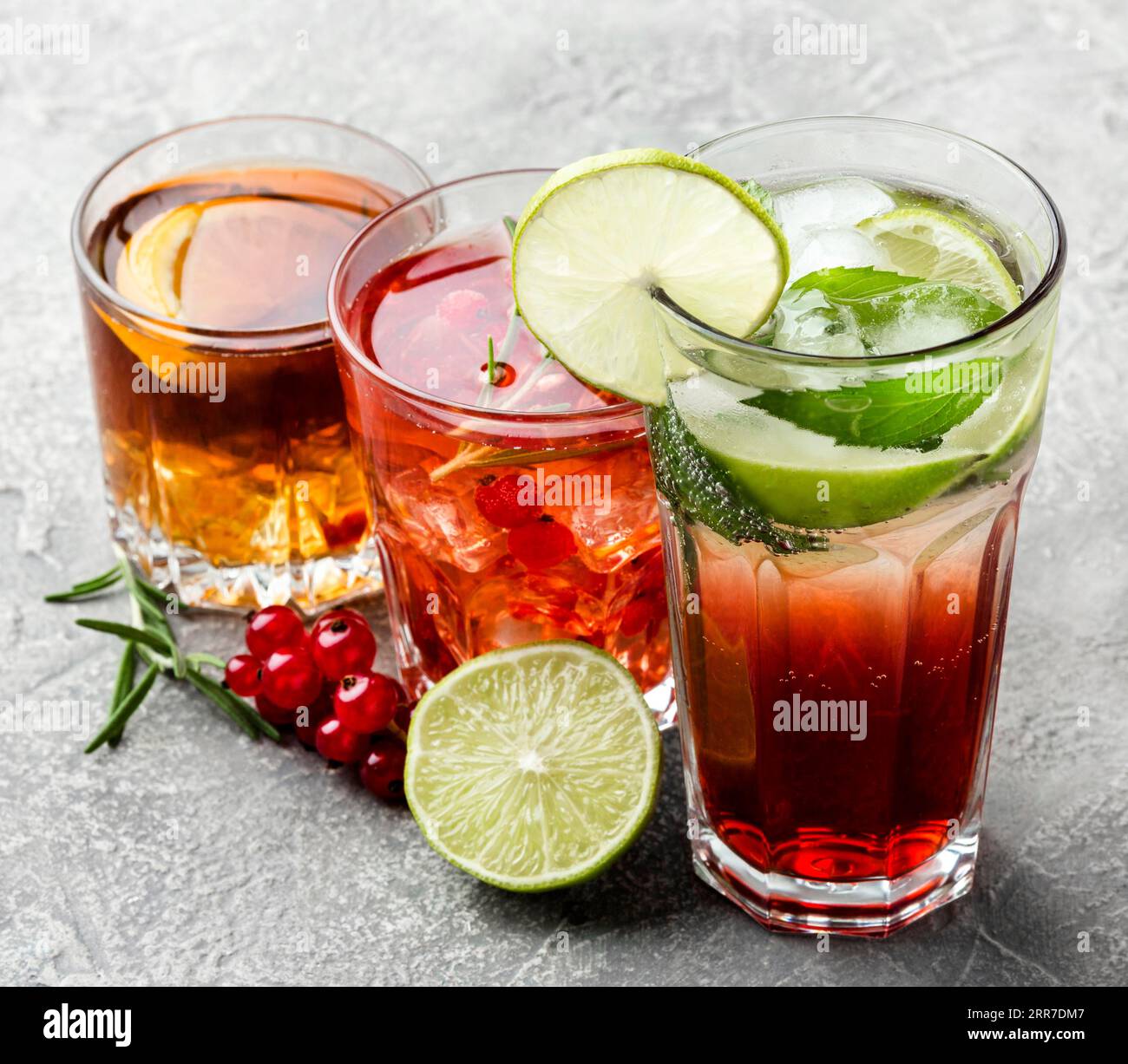 Mix alcoholic drinks Stock Photo - Alamy