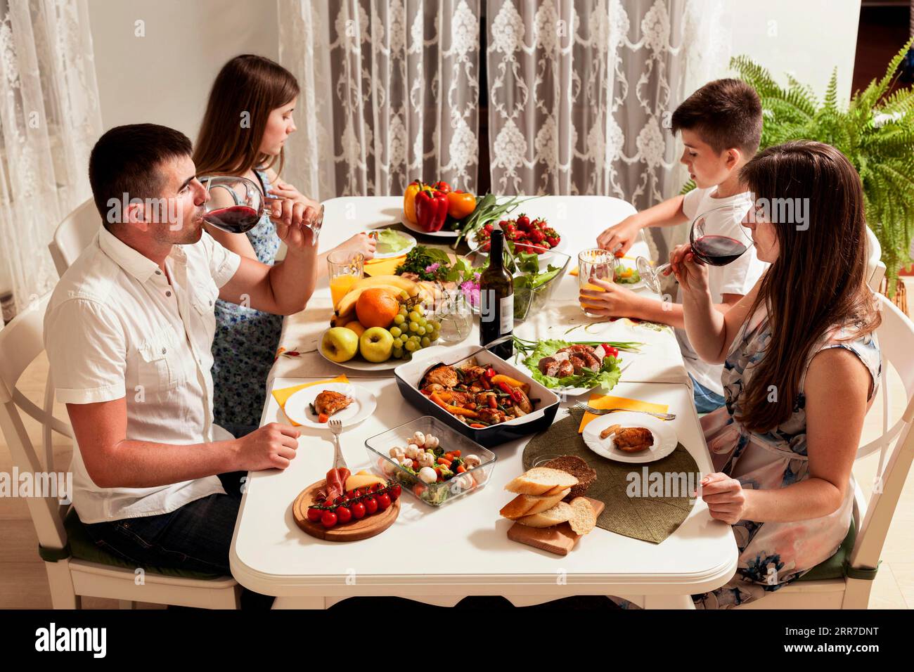Turkish family with their children hi-res stock photography and images ...