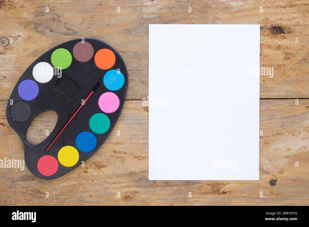 Lay out pallet blank paper Stock Photo - Alamy