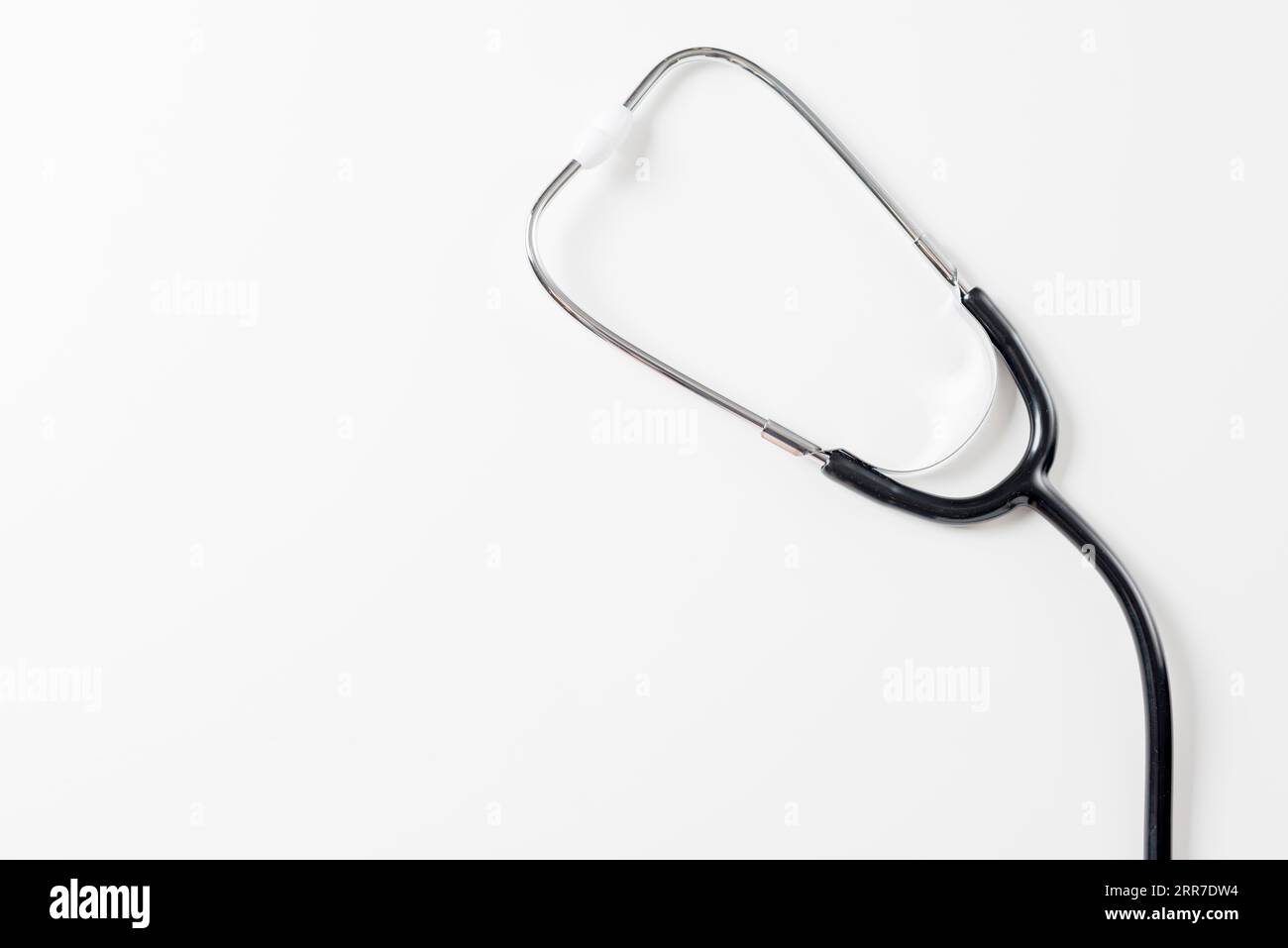 Medical stethoscope white Stock Photo - Alamy