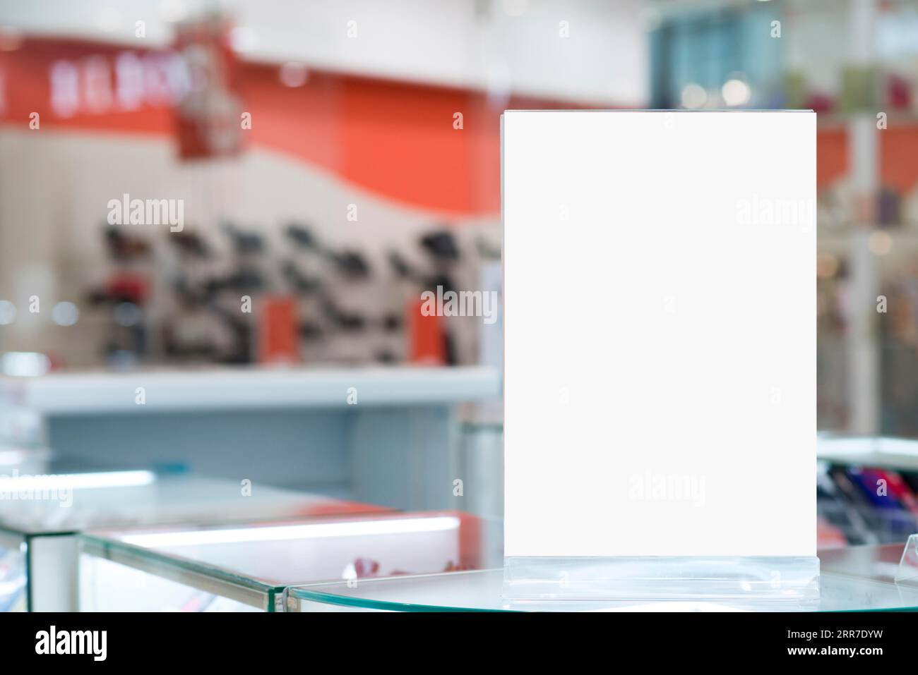 Mock up billboard standing counter Stock Photo - Alamy