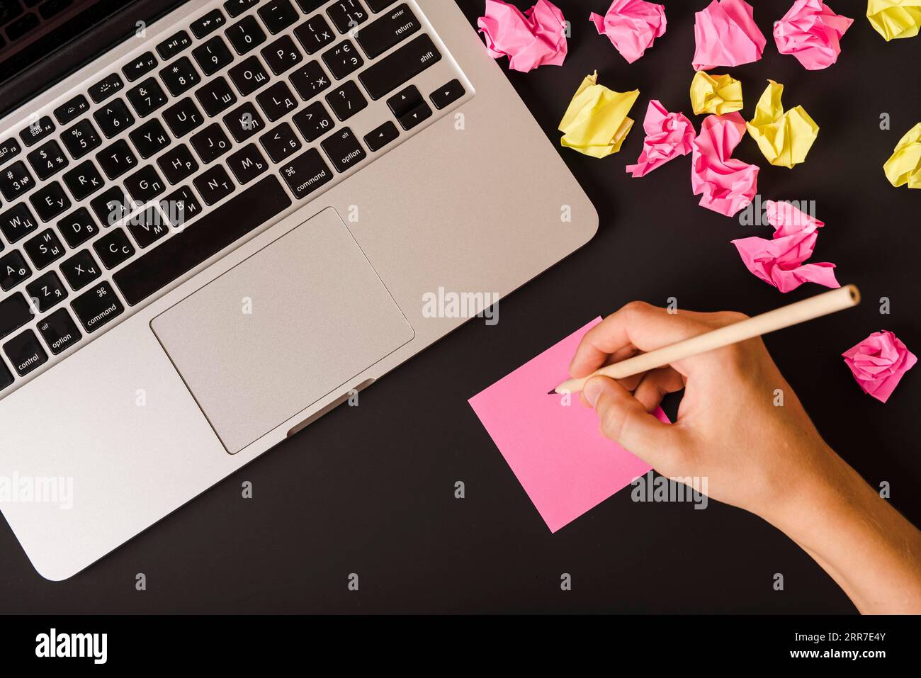 Black hand writing hi-res stock photography and images - Alamy