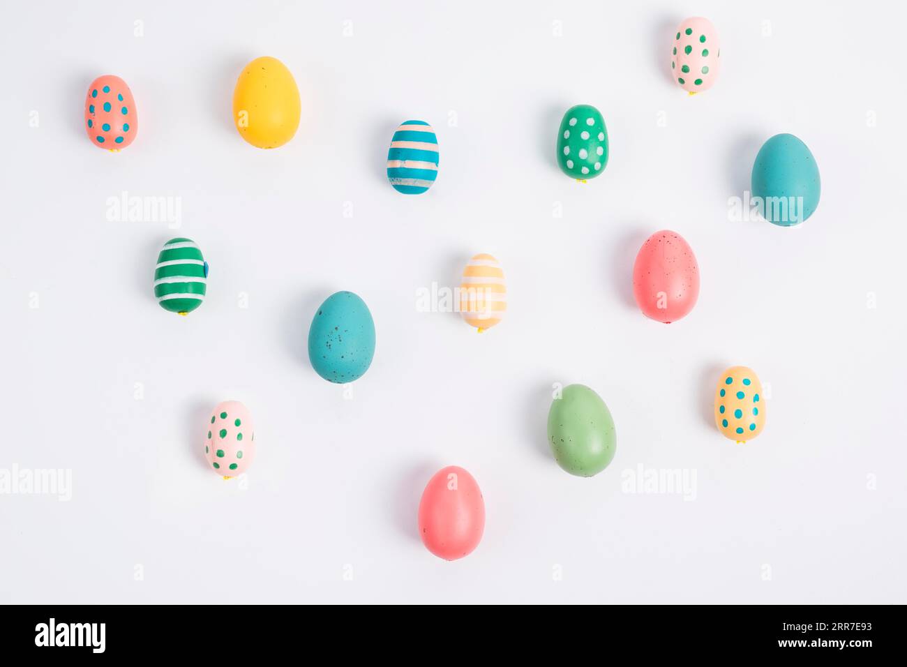 Set bright easter eggs Stock Photo - Alamy