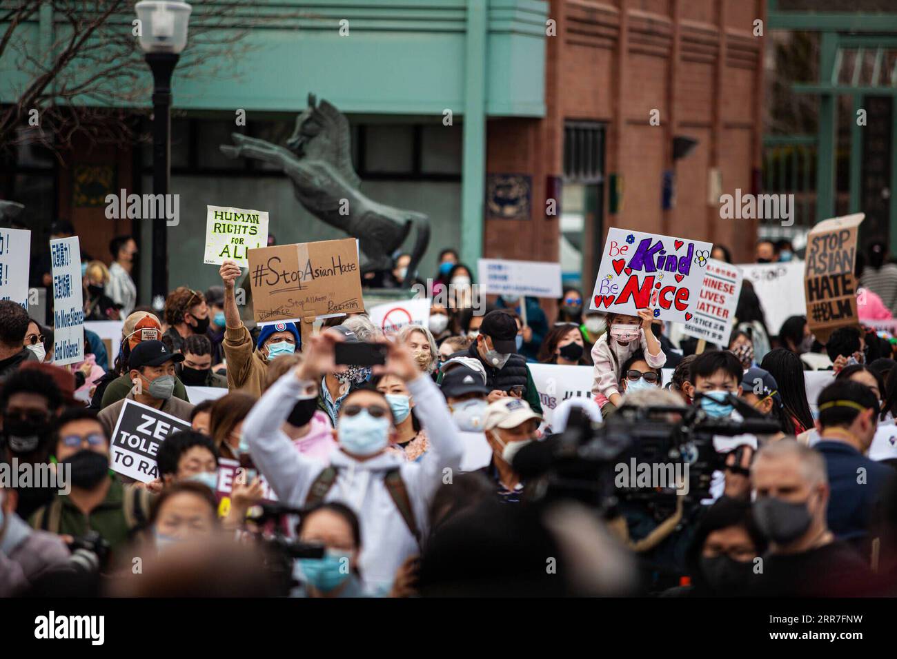 U s chicago protest stop hi-res stock photography and images - Alamy